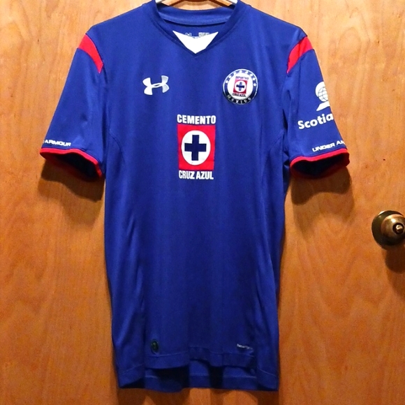 Under Armour | Shirts | Club Azul Under Armour Jersey M Med Wlogo ...